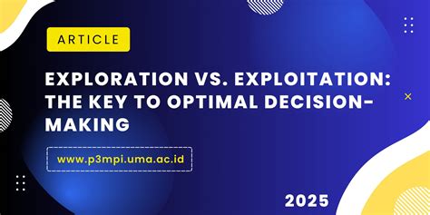 Exploration Vs Exploitation The Key To Optimal Decision Making Pusat Penelitian Pengabdian