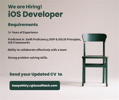 Iosdeveloper Swift Uikit Mobiledevelopment Hiring Techjobs Iosjobs Mvvm