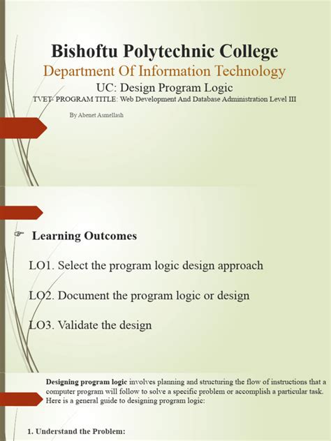 Design Program Logic Wddba L Iii Pdf Programming Computer Program