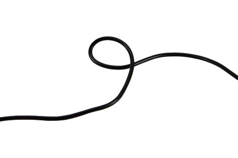 흰색 배경에 격리된 Usb 및 어댑터의 검은색 와이어 케이블 전자 커넥터선택 초점 클리핑 패스 0명에 대한 스톡 사진 및 기타 이미지 Istock