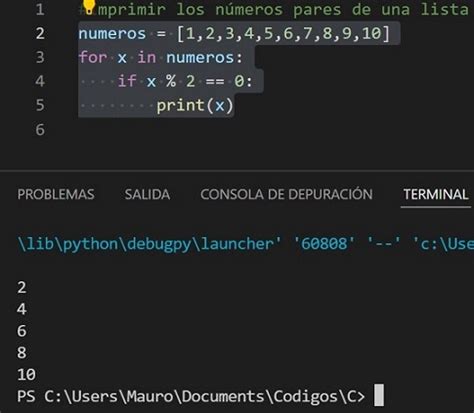 Imprimir N Meros Pares De Una Lista Python
