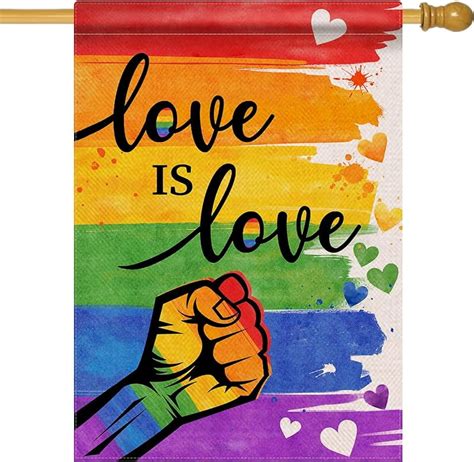 Progress Pride Rainbow Sunflower Decorative Garden Flag Lgbtq Gay