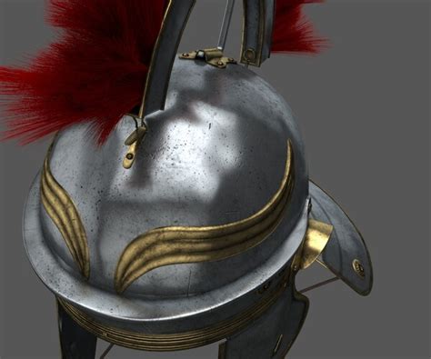 Artstation Roman Centurion Helmets Game Assets