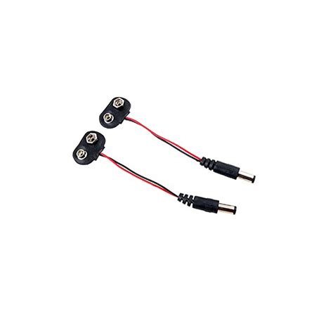 9v Battery Snap Connector With Dc Jack Tekparts