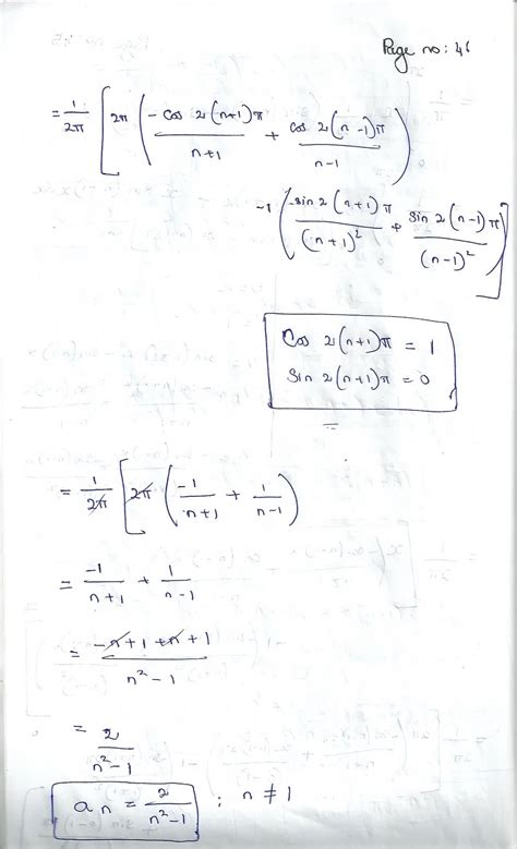 Mathematics 3 Fourier Series Problems Under The Interval 0 2π