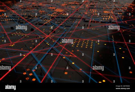 3d Rendering Glowing Ai Artificial Intelligence Technology Digital