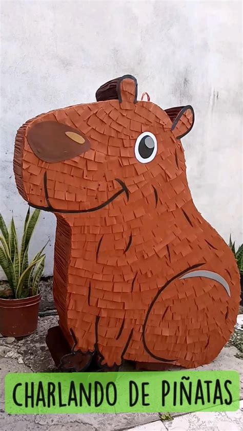Capybara Piñata Tambor Piñatas Manualidades Creativas Manualidades