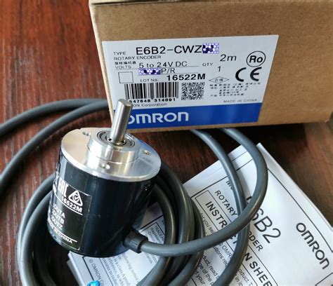 1x Omron 2000p Incremental Rotary Encoder 2000p R 6mm Shaft 5 24vdc