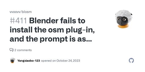 Blender Fails To Install The Osm Plug In And The Prompt Is As Follows