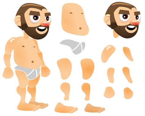 Naked Male Character Liberated Pixel Cup