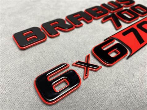 G Wagon Brabus 700 6x6 Emblem Logo Badge Set Mercedes G63