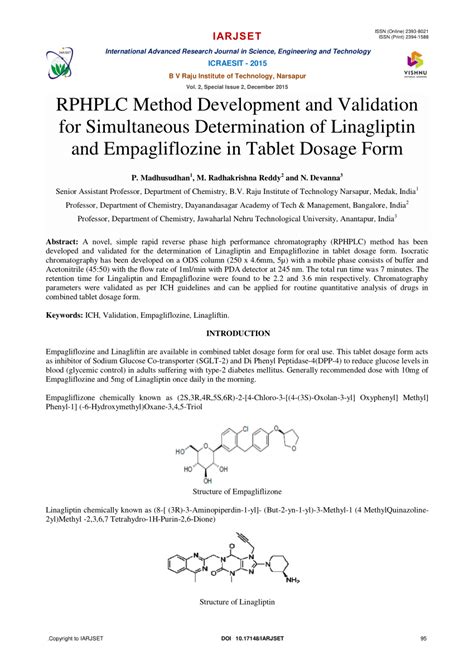 [pdf] Rphplc Method Development And Validation For Simultaneous Determination Of Linagliptin