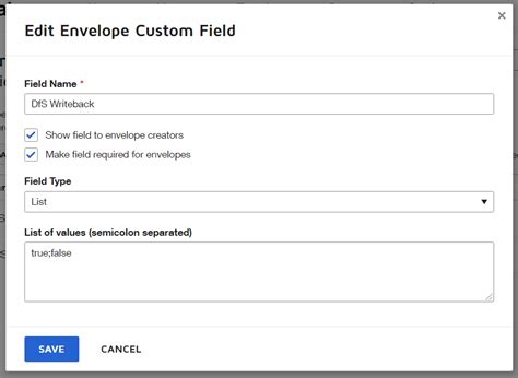 legacy docusign esignature for salesforce how do i make only certain envelopes appear in