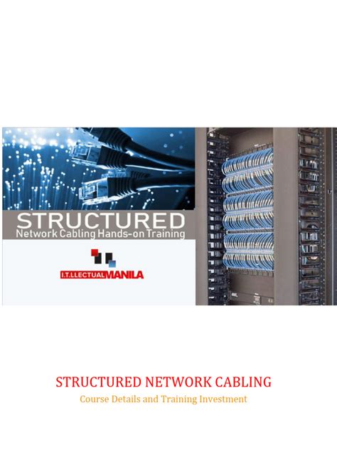 Itlmanilacebu Structured Network Cabling Pdf Computer Science Electrical Engineering