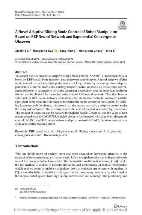 A Novel Adaptive Sliding Mode Control Of Robot Manipulator Based On Rbf