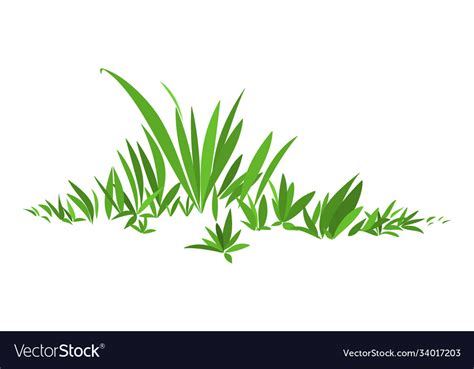 Simple Stylized Green Grass Royalty Free Vector Image