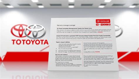 What Does Toyota Care Coverage Essential Info And Benefits