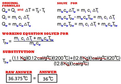 Heat Equation Chemistry Calculator Tessshebaylo