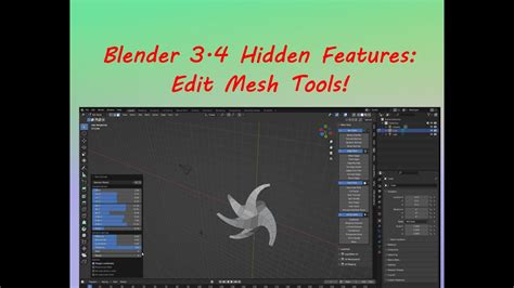 Blender 34 Hidden Features Edit Mesh Tools Youtube