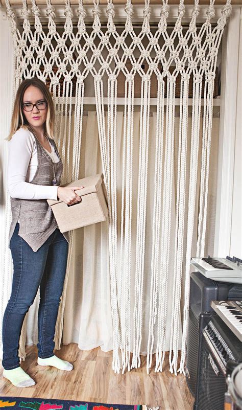 Make Your Own Macrame Curtain A Beautiful Mess
