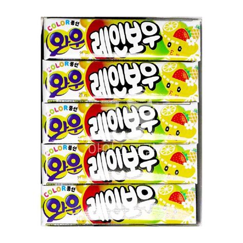 와우 레인보우 풍선껌 21g 1박스 15개입 와우껌 풍선껌 껌 와우레인보우껌 사무실껌 홈플러스 택배배송