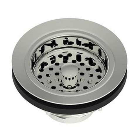 Brasstech Large Basket Strainer Set Polished Nickel Pvd 121