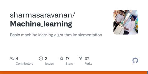 Github Sharmasaravanan Machine Learning Basic Machine Learning Algorithm Implementation