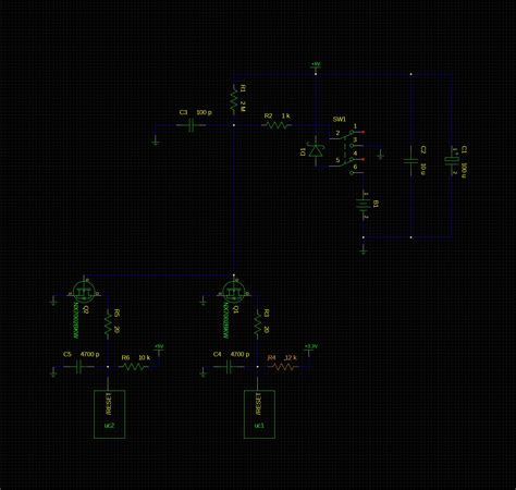 Mosfet Hold Two Microcontrollers In Reset At Turn Off With One Dpdt
