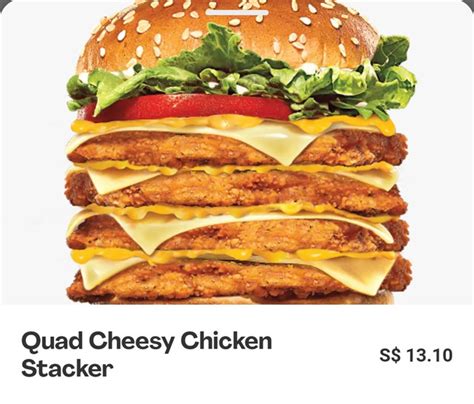 Are Burger Kings Limited Time Quad Cheesy Chicken Stacker Quad Turkey