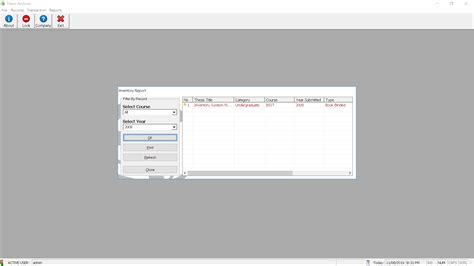 thesis archiving in visual basic and mysql