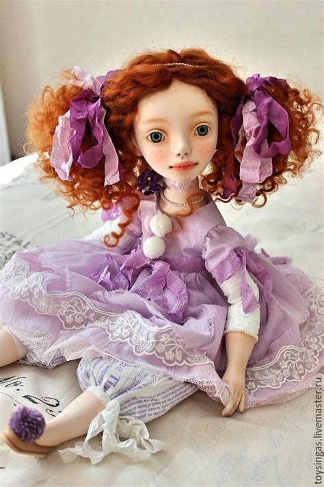 Купить Violet! - сиреневый, рыжий, кукла ручной работы, кукла, кукла в ...