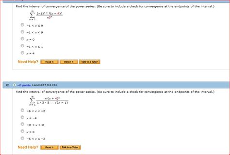 Solved Find The Interval Of Convergence Of The Power Series