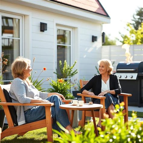 Modern Serenity Stylish Scandinavian Backyard