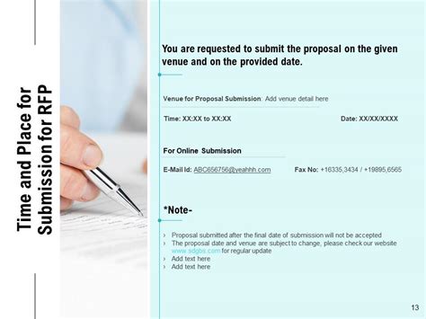 RFP Powerpoint Presentation Slides Template Presentation Sample Of PPT Presentation