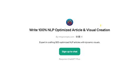 Write 100 Nlp Optimized Article And Visual Creation Streamlined