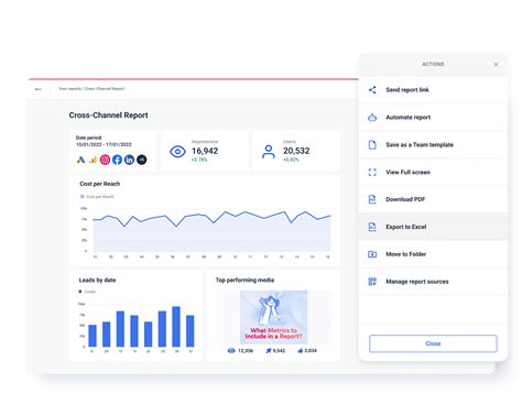 Export Marketing Data To Spreadsheet Or Excel Whatagraph