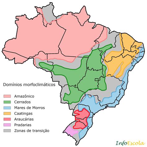 Domínios Morfoclimáticos Do Brasil Geografia Infoescola