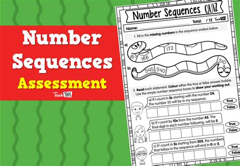 Number Sequences Assessment Teacher Resources And Classroom Games Teach This