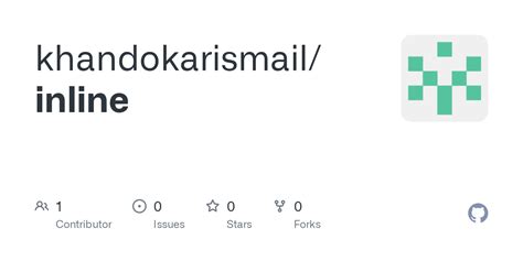 Github Khandokarismailinline