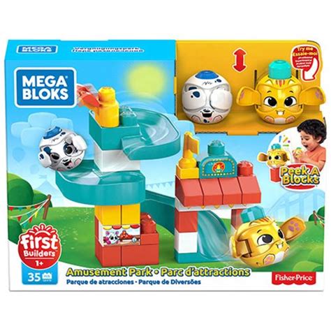 Mega Bloks Peek A Blocks Amusement Park Playhouse