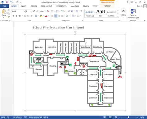 Create Fire Escape Plan For Word
