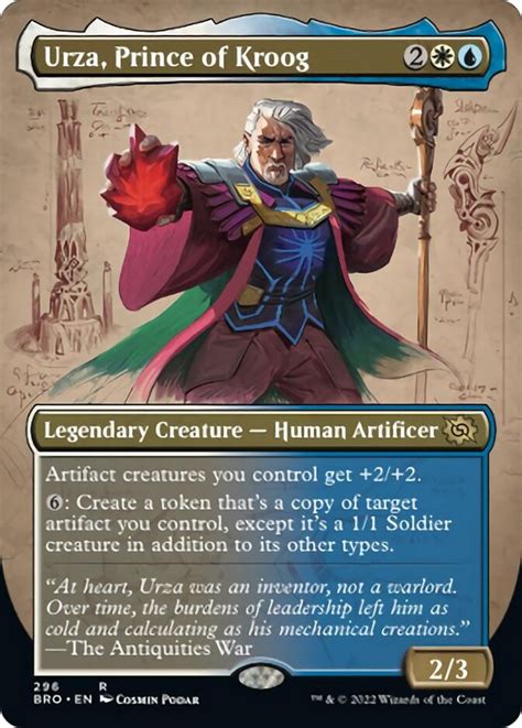 Urza Prince Of Kroog Borderless The Brothers War Magic The