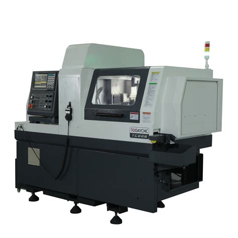 Swiss Type Longitudinal Cutting CNC Machine Tc206 With Counter Spindle For 20mm Bar Feeder