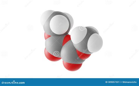 Dimethyl Dicarbonate Molecule Preservative E242 Molecular Structure