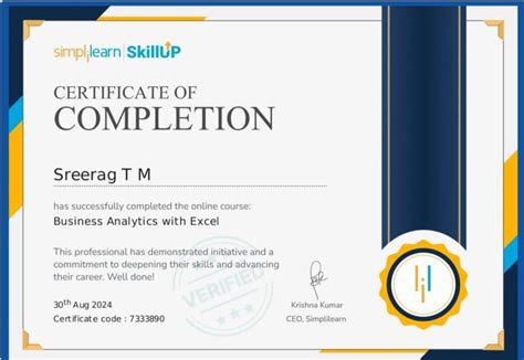 Sreerag T M On Linkedin Im Thrilled To Announce That I Have Successfully Completed The Business