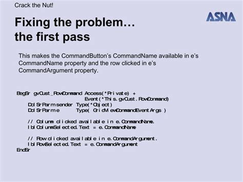Fixing An Annoying Gridview Problem Ppt Technology And Computing