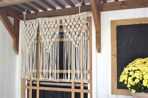 How To Make DIY Macrame Curtains