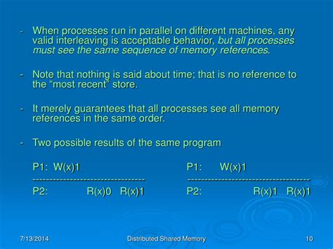 Ppt Distributed Shared Memory Cis825 Project Presentation Powerpoint