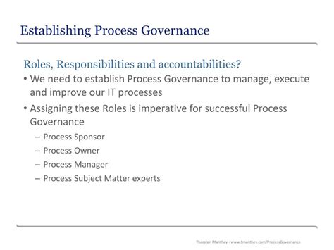 PPT Establish Process Governance PowerPoint Presentation Free Download ID 2413875