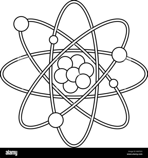 Atom Science Symbol Stock Vector Image And Art Alamy